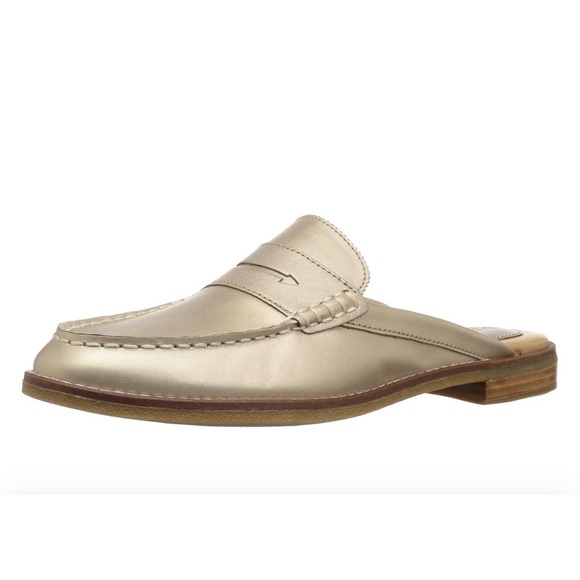 Sperry | Shoes | Womens Sperry Seaport Fina Mule In A Metallic Gold ...